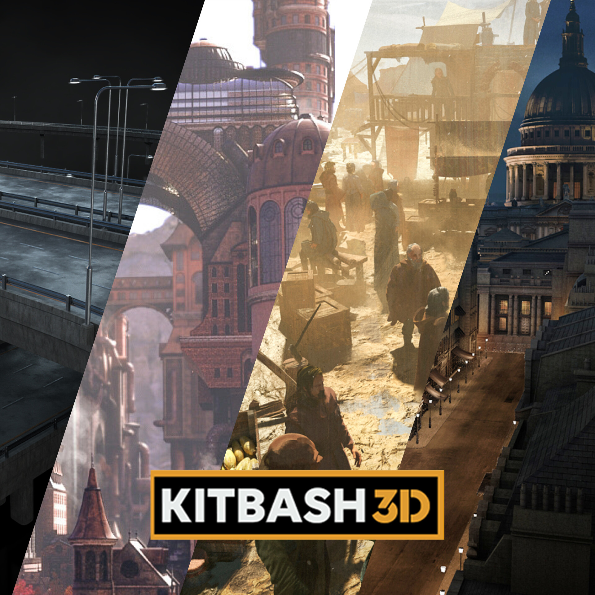 ArtStation - KitBash3D: Before and After shots