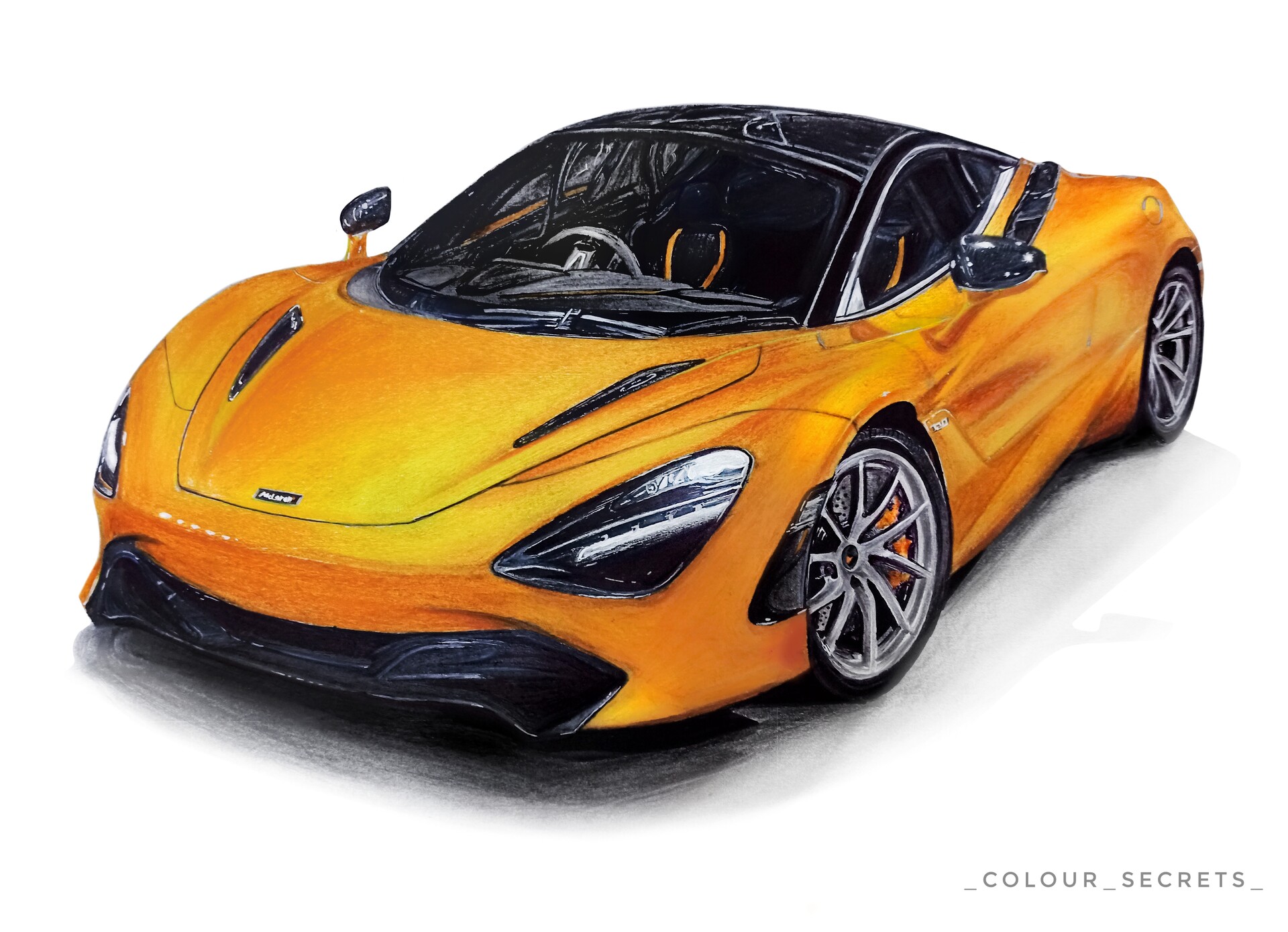 ArtStation - Realistic car drawing