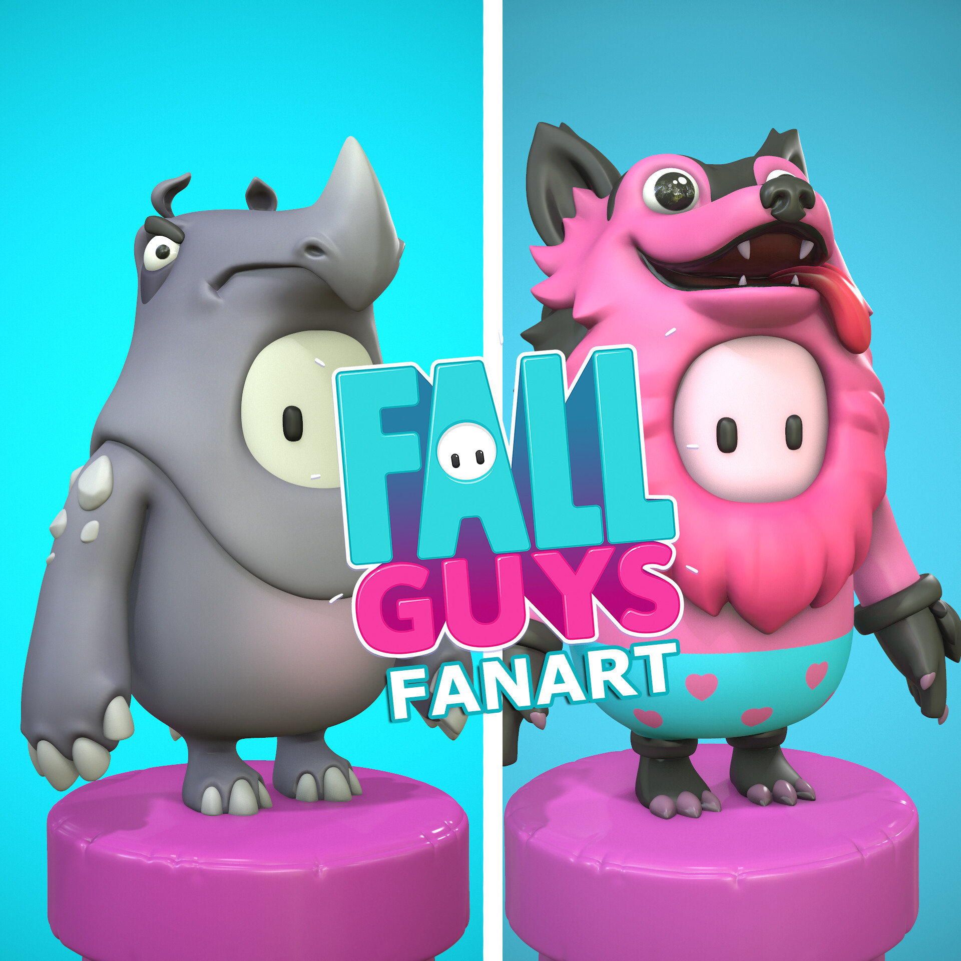 ArtStation - Fall Guys Fanart Skins