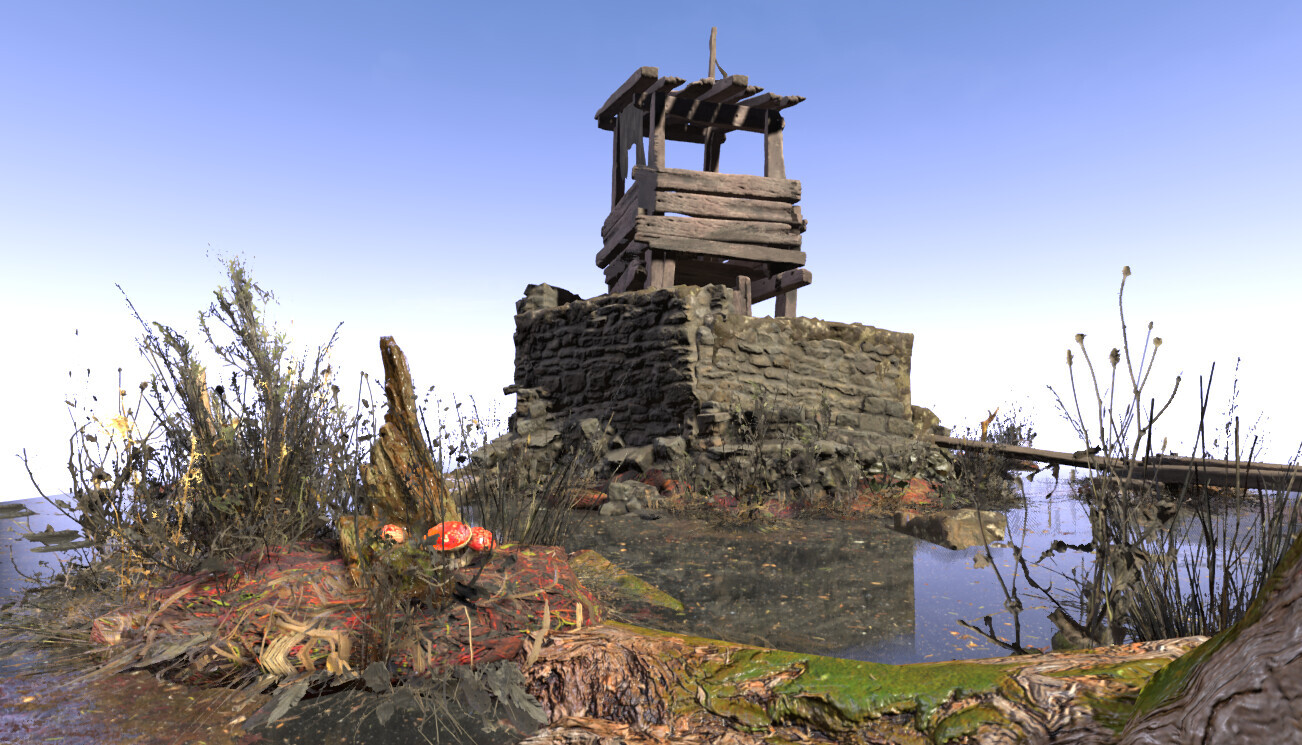 ArtStation - Swamp Fort Diorama (UE4), Antti Koponen