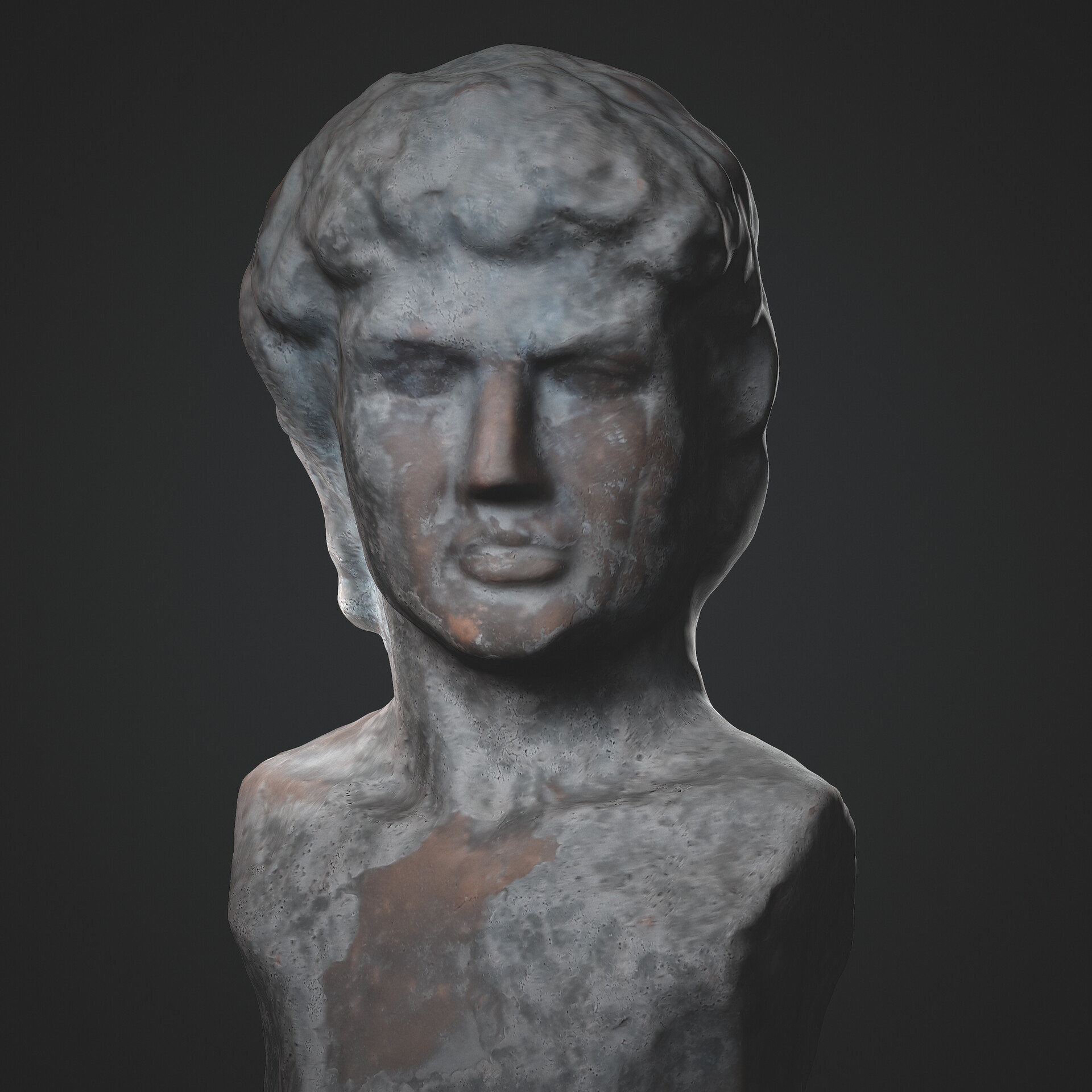 ArtStation - David Statue Bust - 3D scan