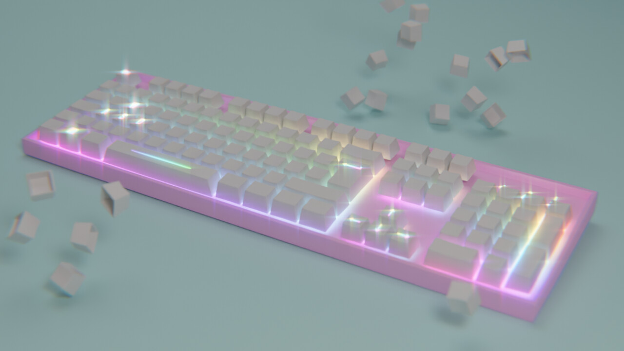 ArtStation - 3D Keyboard Modeling