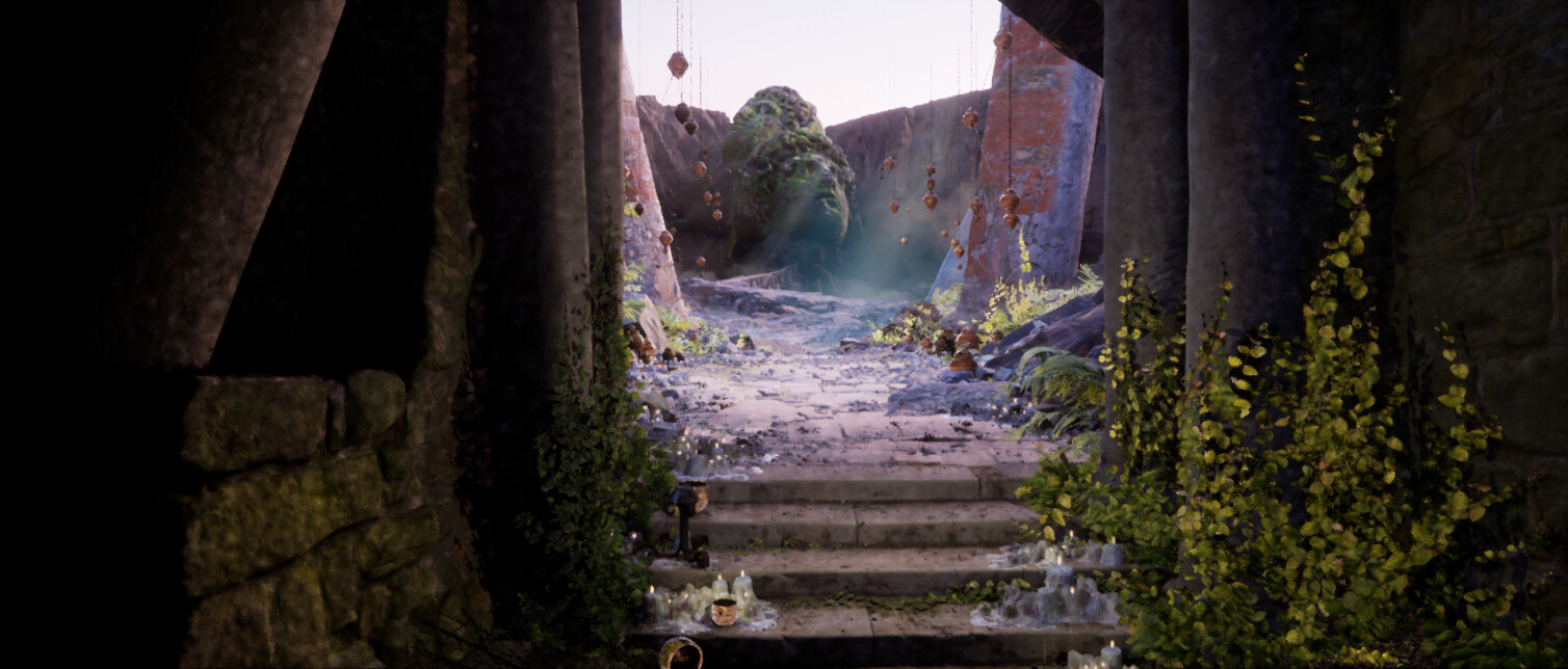 ArtStation - Goddess Temple - UE4 Lighting - Summer 2020