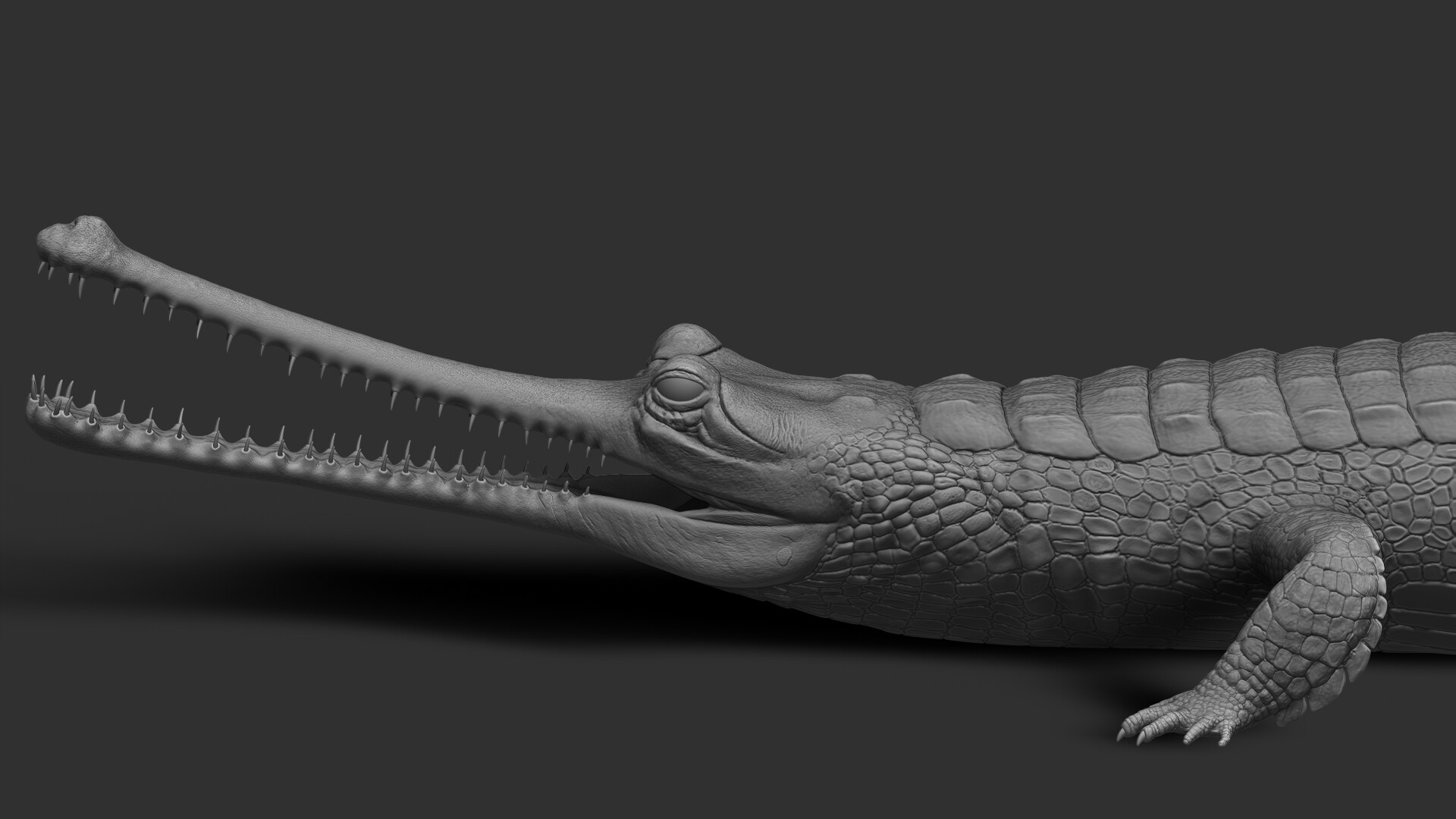 ArtStation - Gharial_Sculpt