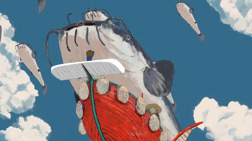 ArtStation - Flying fishes animation