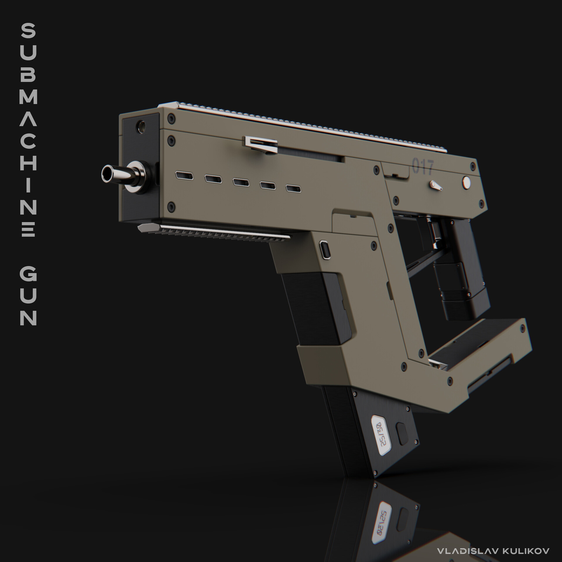 ArtStation - Submachine gun concept