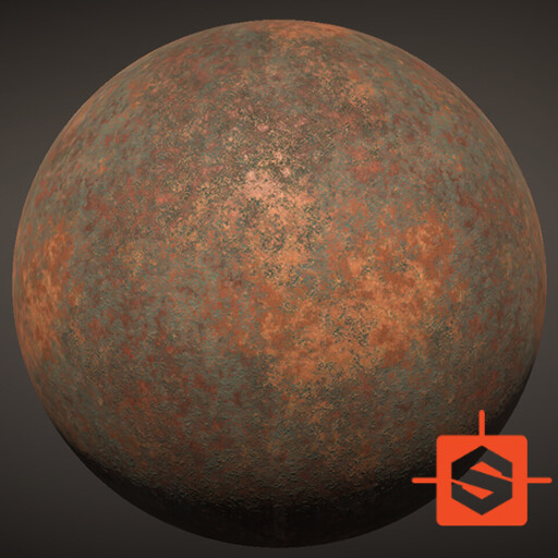 ArtStation - Procedural Oxidising Copper Material - Substance Designer