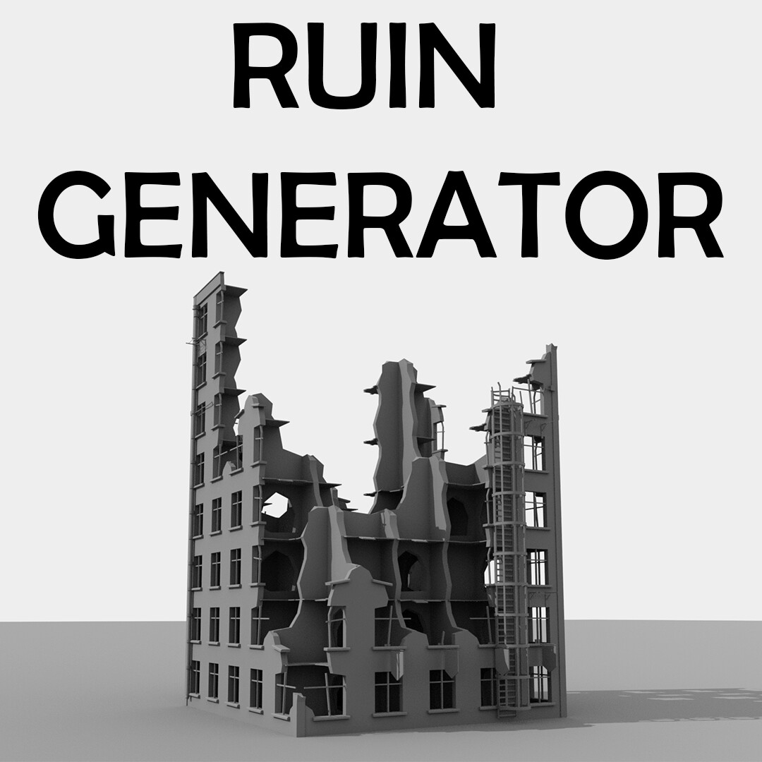 ArtStation - Maya & Python: City Ruin Generator