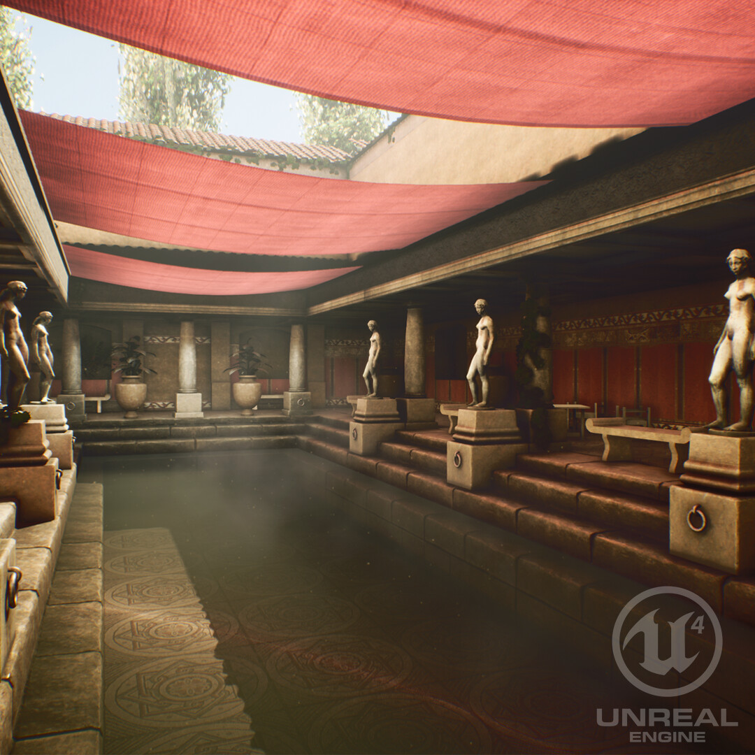 ArtStation - Roman bath