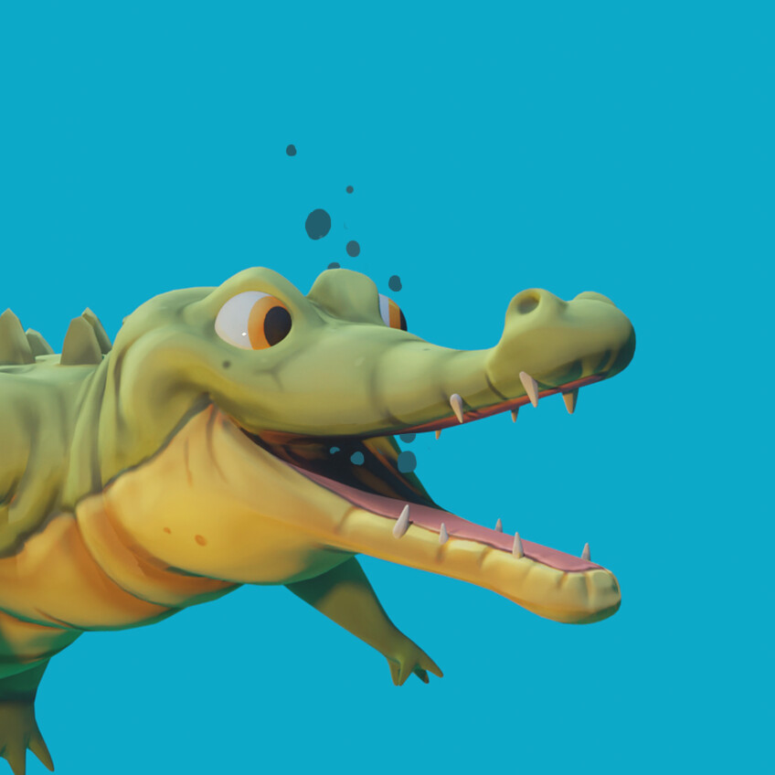 ArtStation - Happy Croco