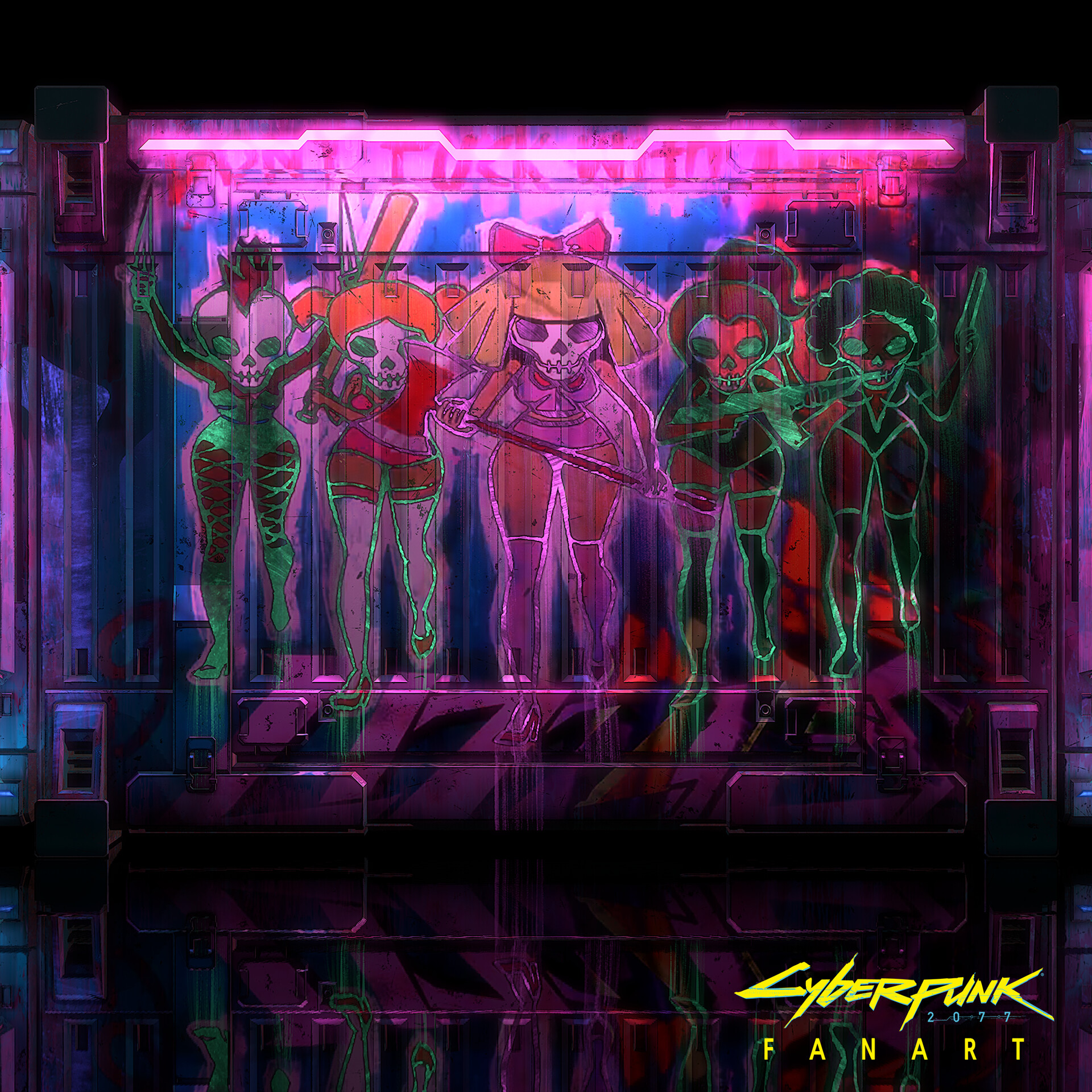 ArtStation - Cyberpunk2077 fanart - Moxes container