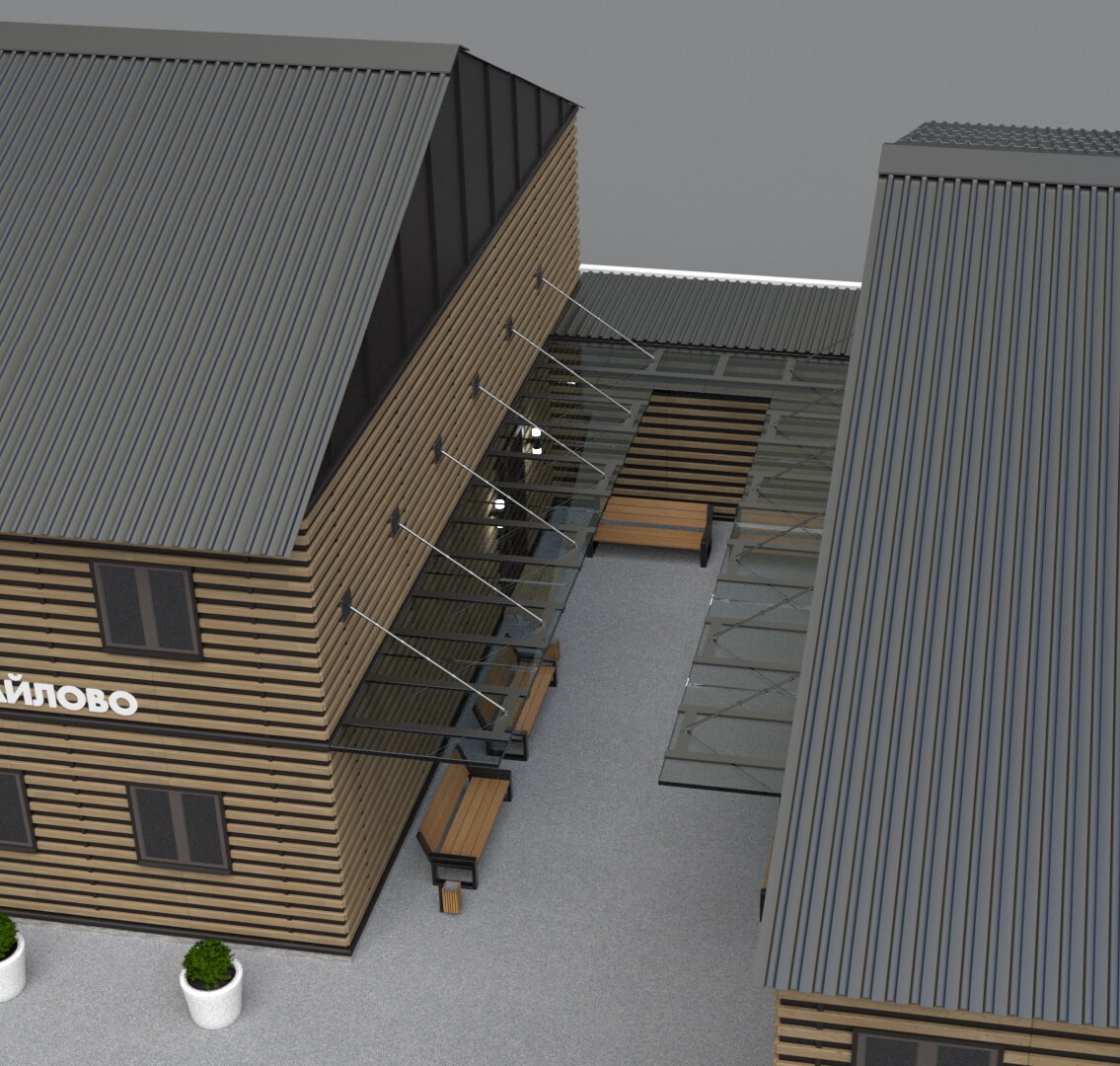 ArtStation - The complex of buildings