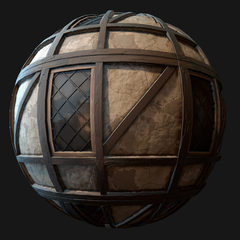 ArtStation - Medieval House Wall