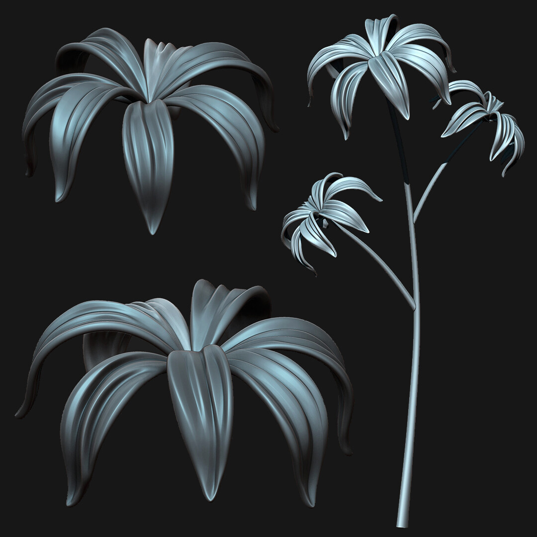 ArtStation - Zbrush - Stylized Leaf Imm Brushes