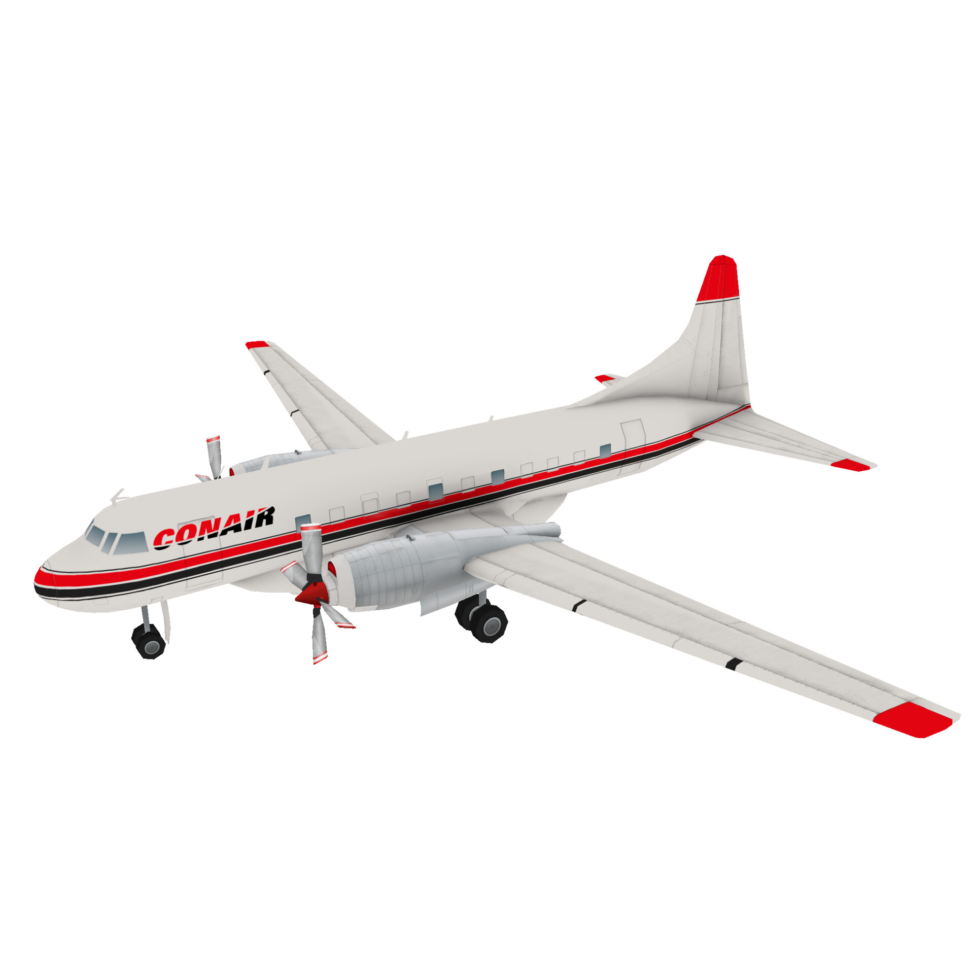 ArtStation - Conair Convair CV 580 3D Model