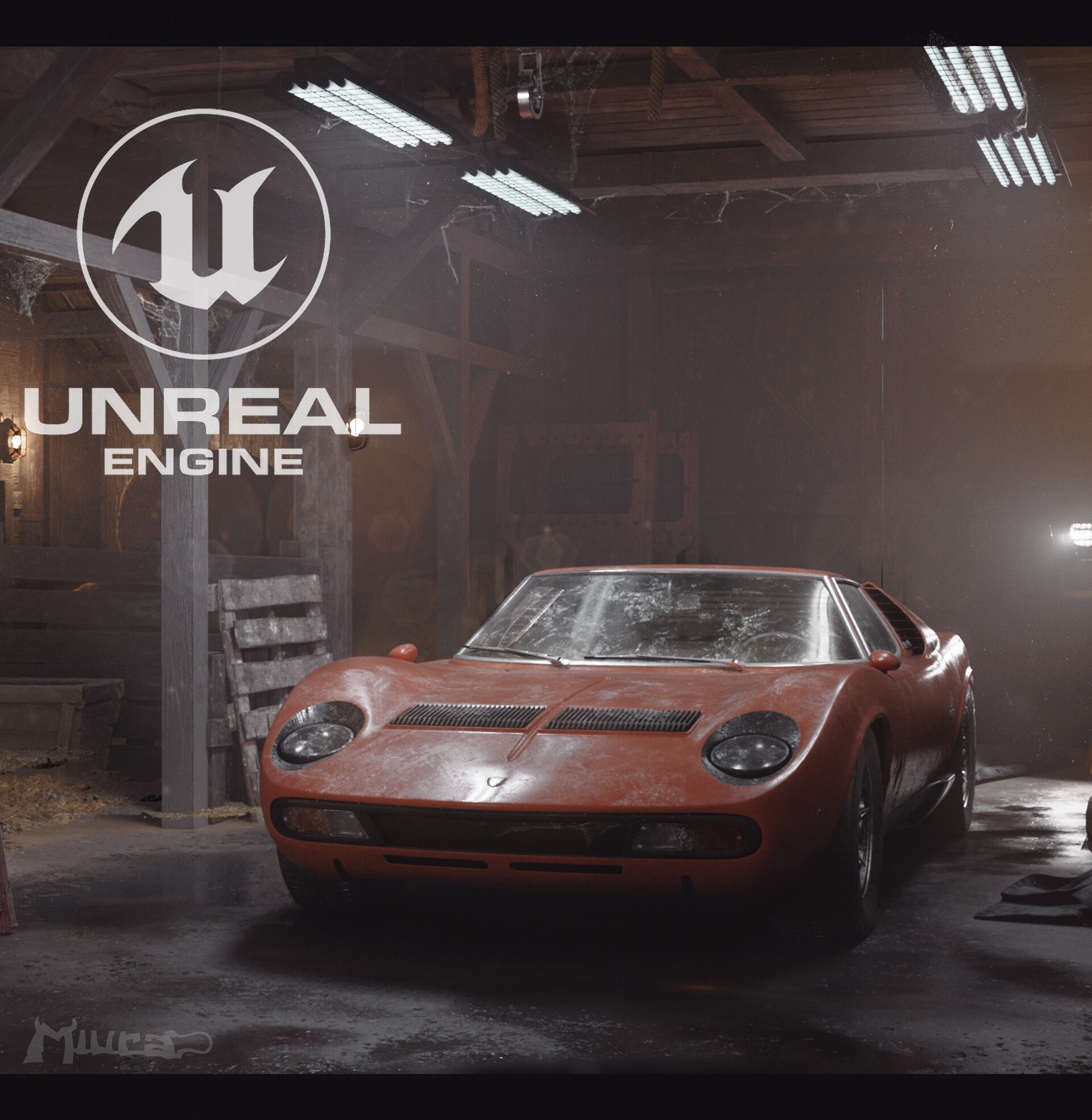 ArtStation - "The Barn Find" - Lamborghini Miura Unreal Engine