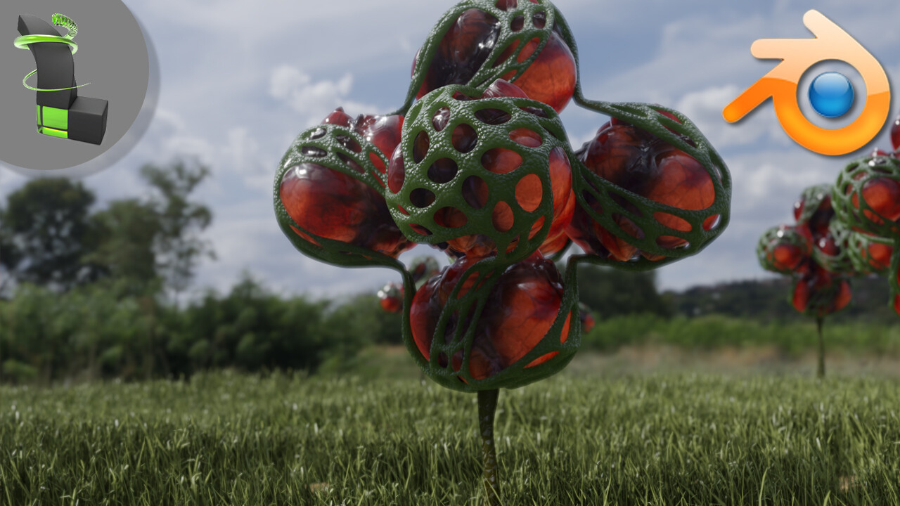 ArtStation - Alien Botany - Species 01 | Blender 2.9 Eevee | CG Animated