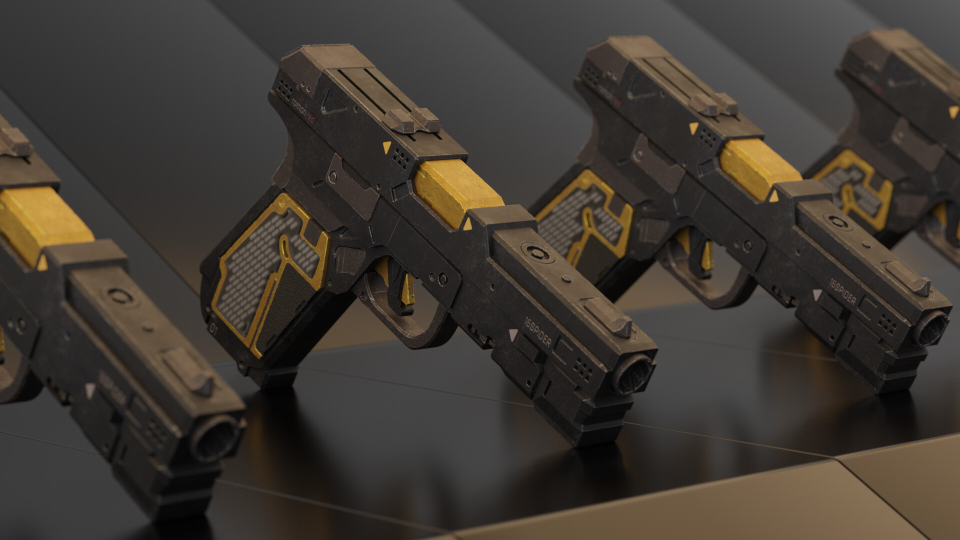 ArtStation - Cyberpunk Gun