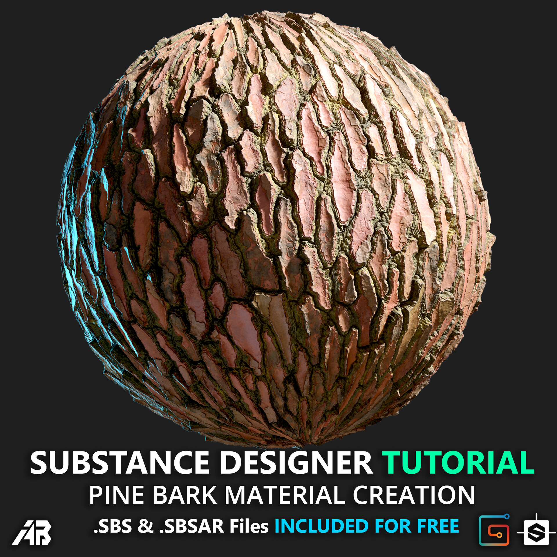 ArtStation - Substance Designer Tutorial - Pine Tree Bark Creation