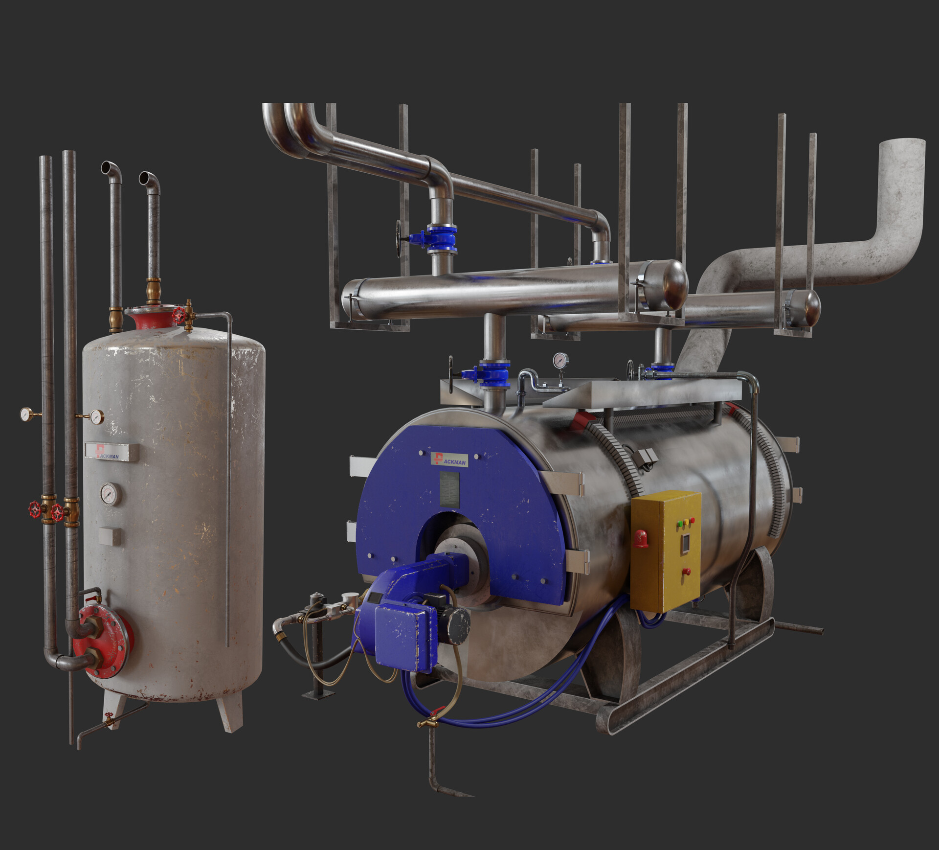 ArtStation - Boiler & Domestic hot water Tank