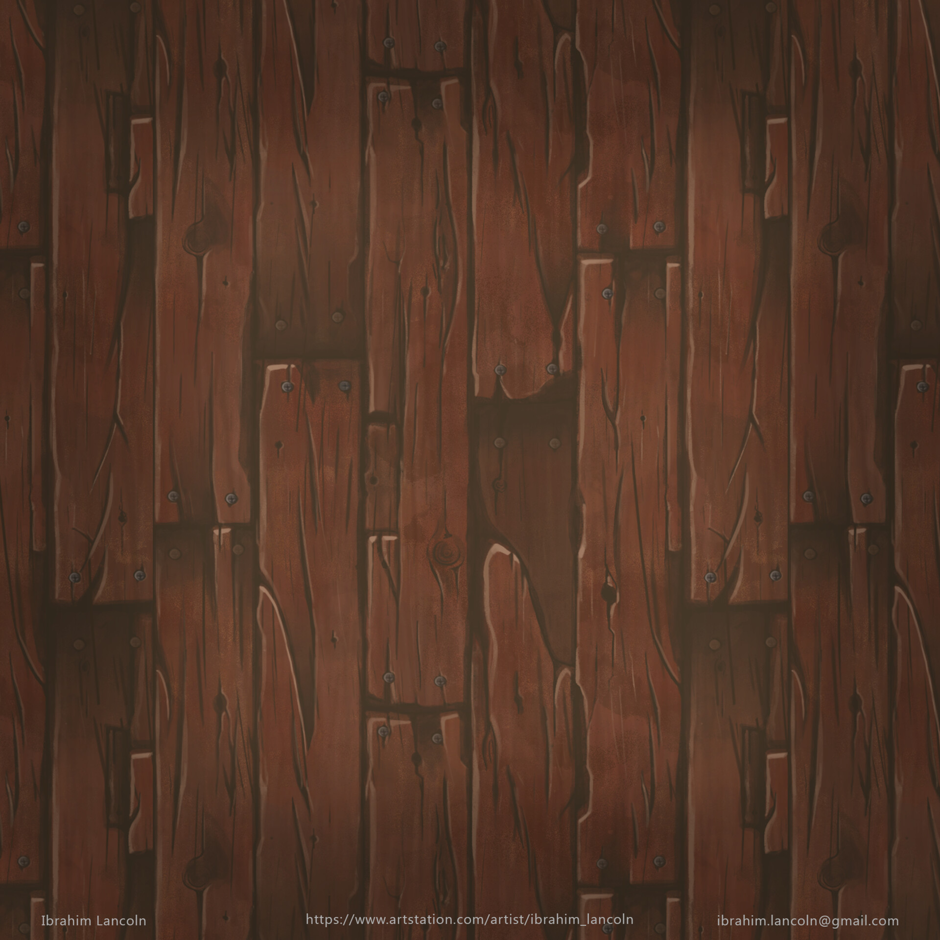ArtStation - Stylized wood planks material