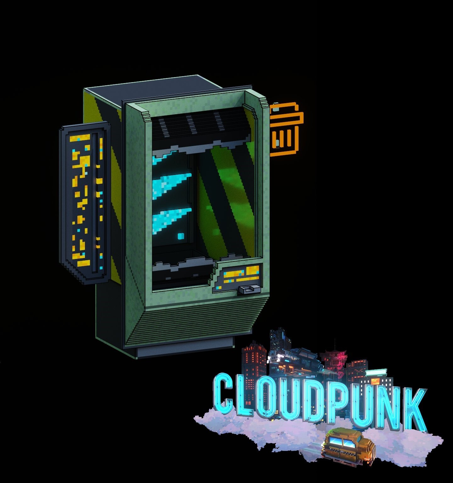 ArtStation - Trash Chute - Cloudpunk