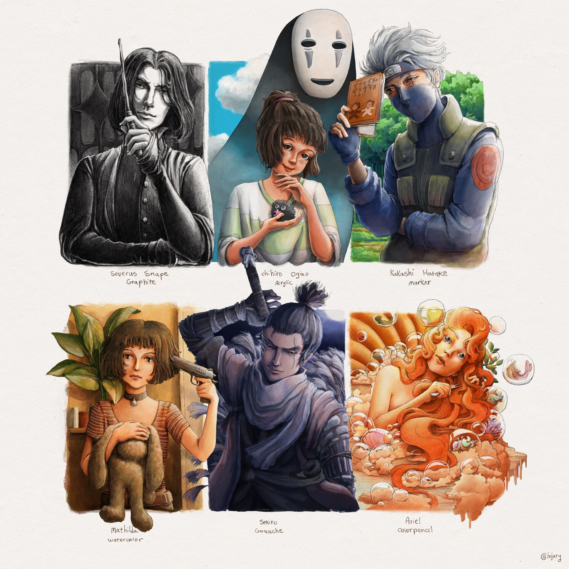 ArtStation - Six Fan arts (2020)