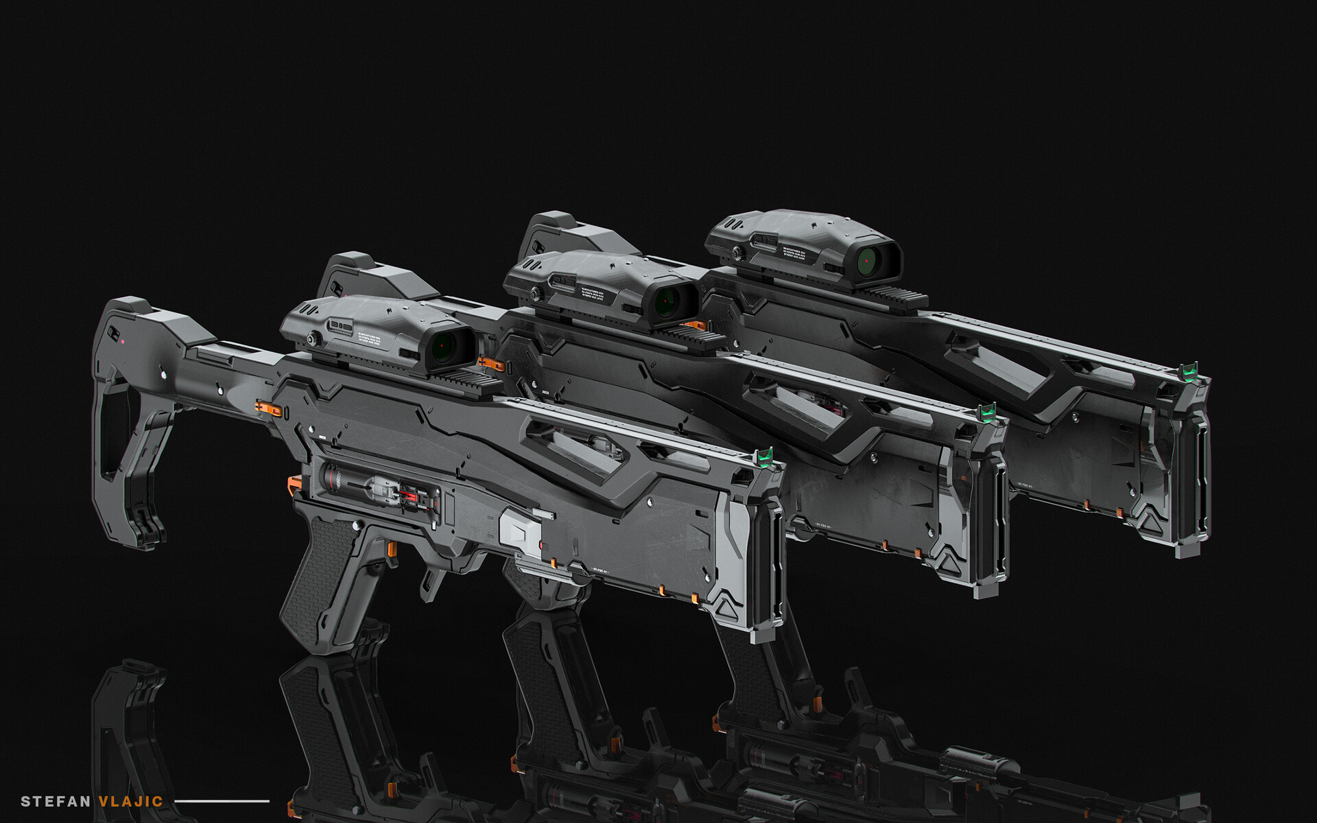 ArtStation - Futuristic Weapon Concept / FGC-01