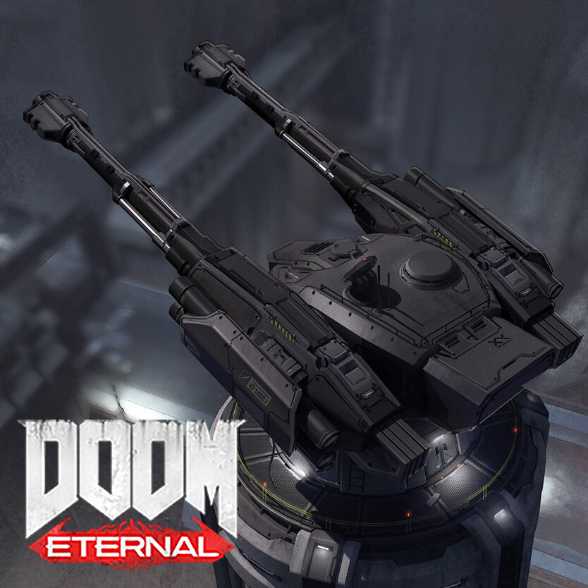 ArtStation - DOOM Eternal | ARC Complex Gun Tower