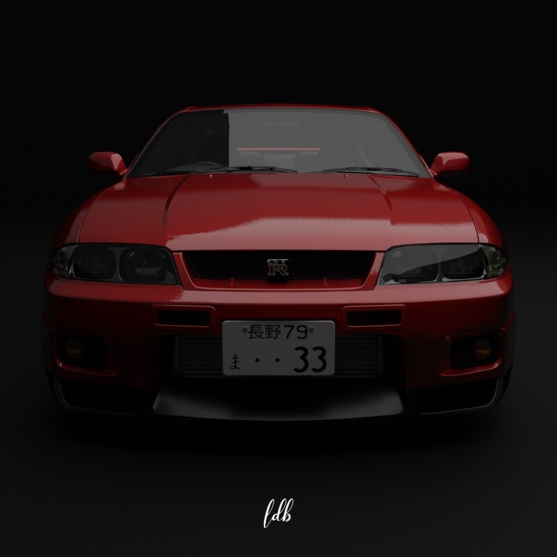 ArtStation - NISSAN SKYLINE GT-R (R33)