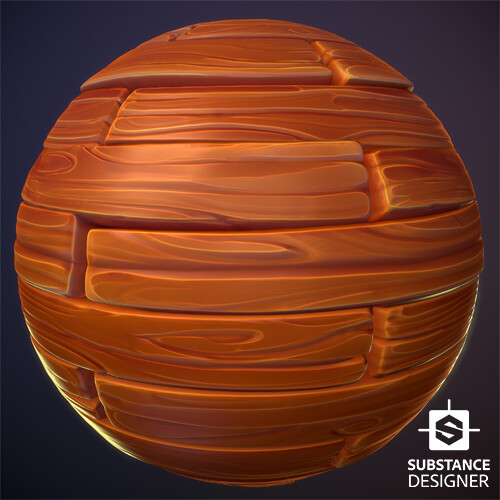 ArtStation - Stylised Wooden Planks - Designer
