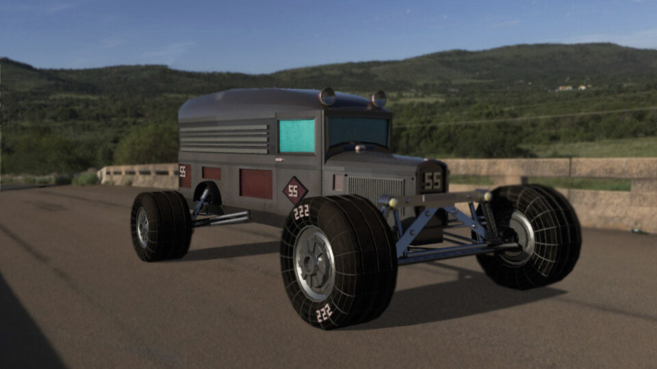 ArtStation - Modelado 3D car