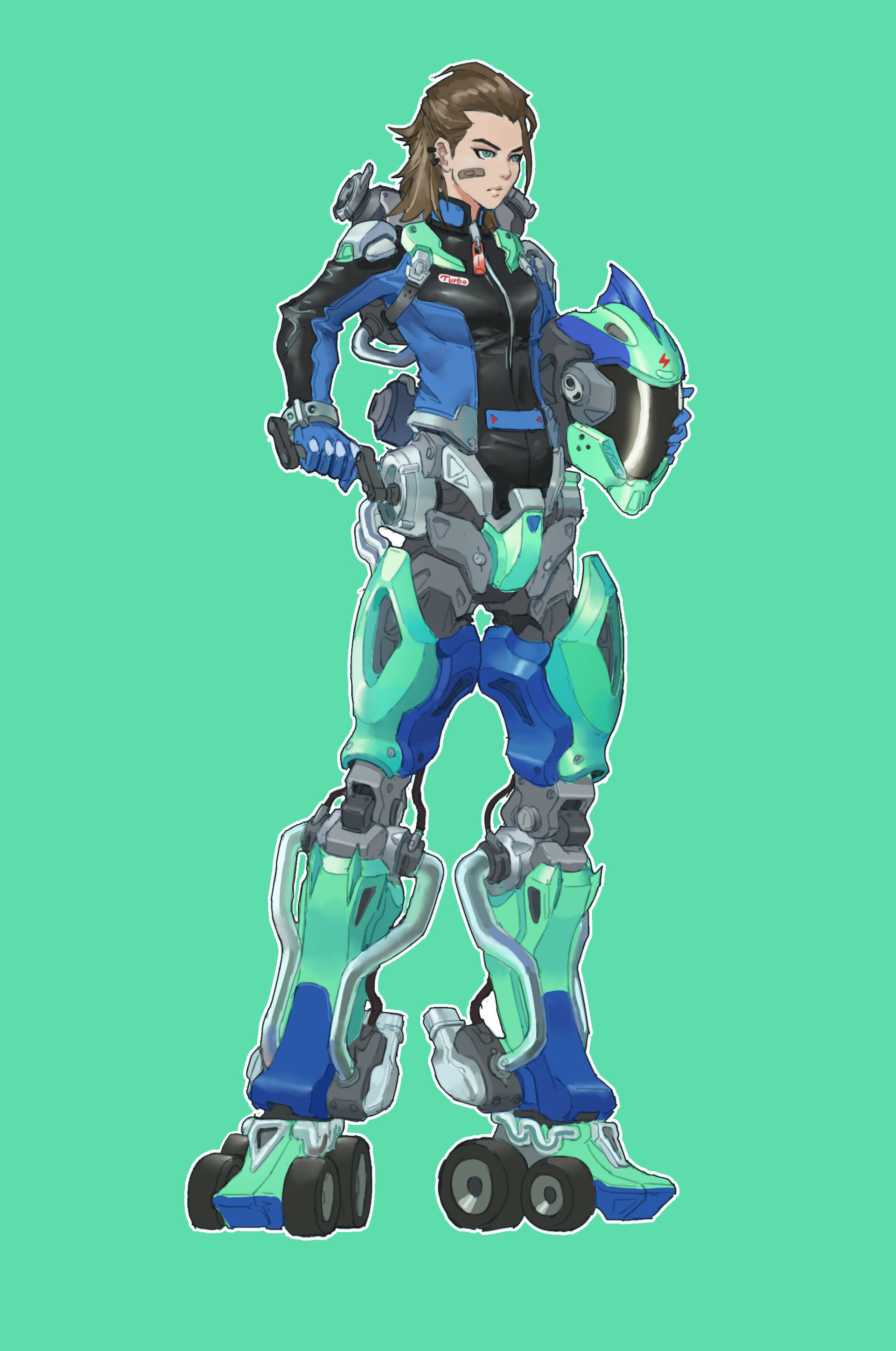 ArtStation - racing girl