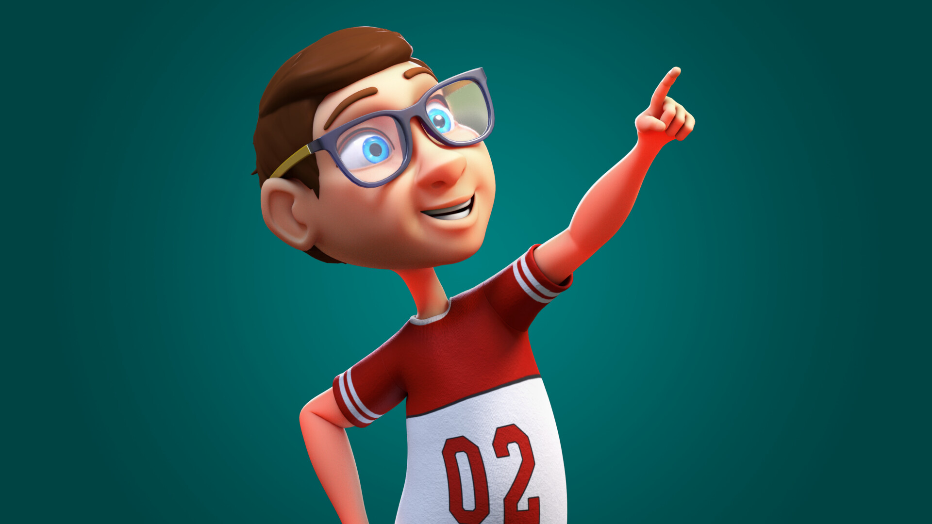 ArtStation - Jackie Cartoon Character - Modeling and Texturing