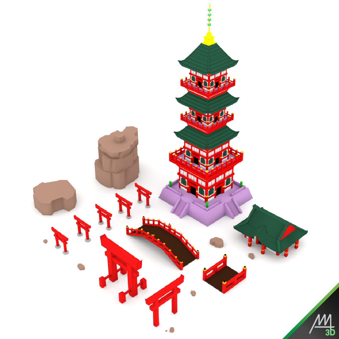 ArtStation - Voxel Japan Architect