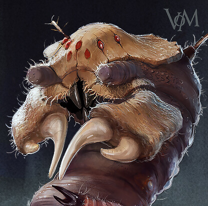 ArtStation - Tunnel Worm concept.