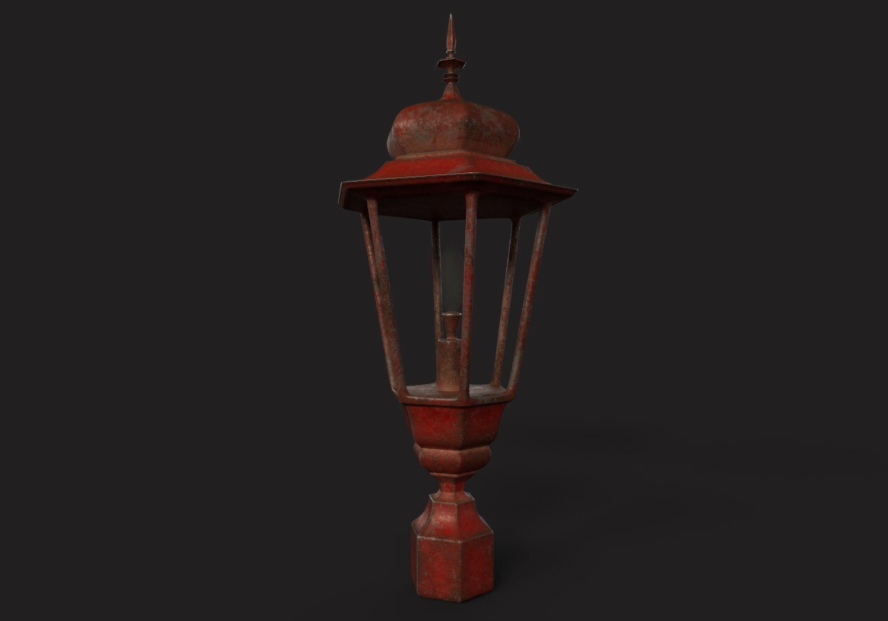 ArtStation - W.I.P. Painted Metal - Smart Material & Lamp Prop