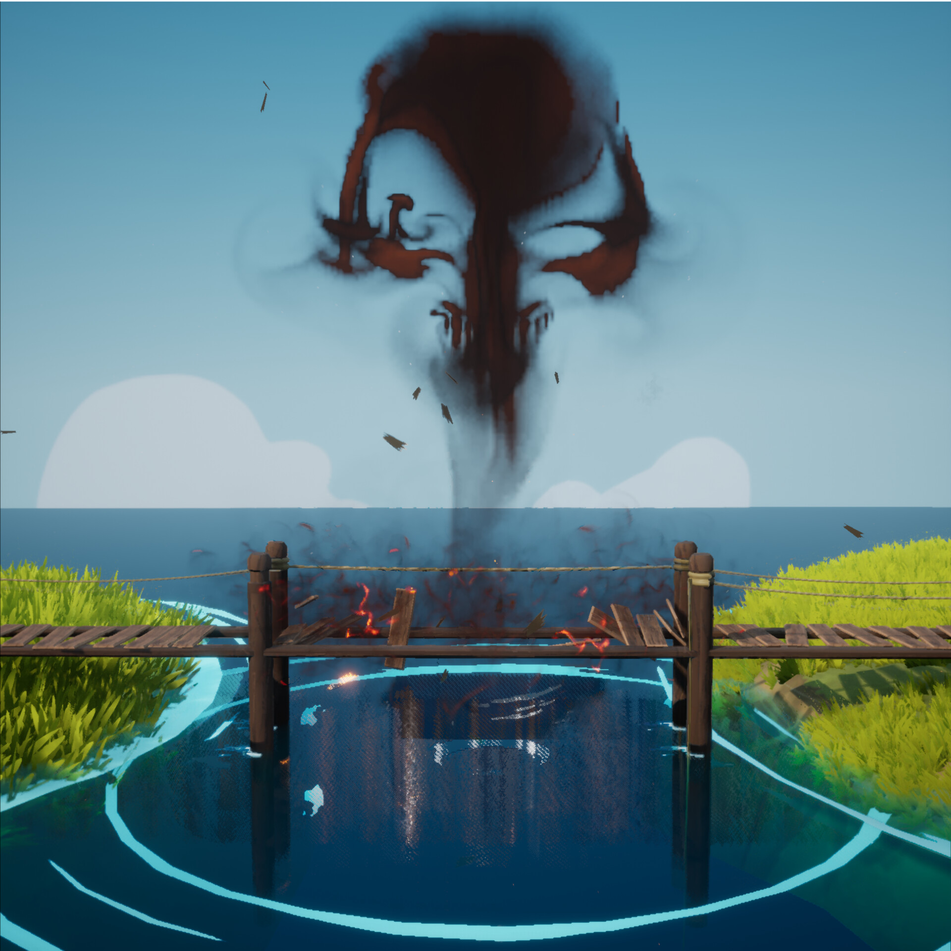 ArtStation - Stylized Skull Explosion