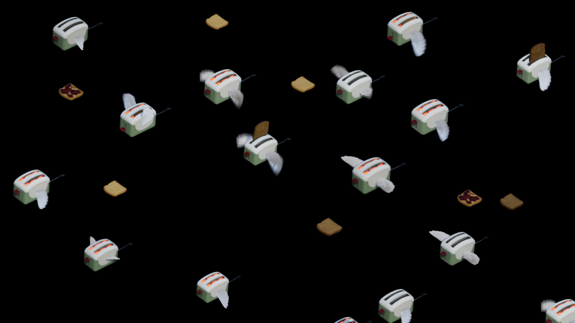 ArtStation - Flying Toasters