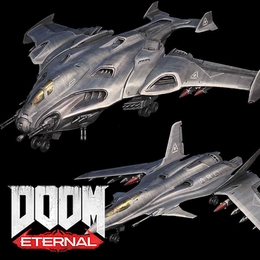 ArtStation - DOOM Eternal | ARC Battleship Planes
