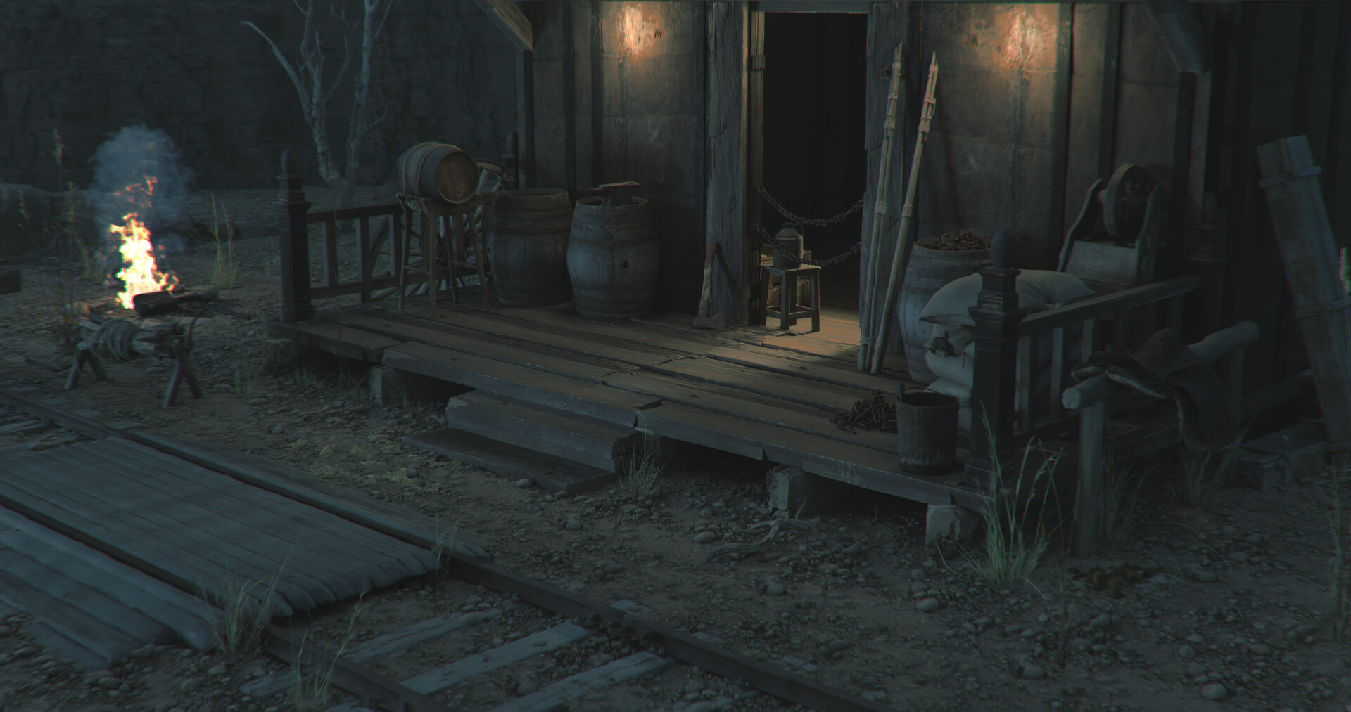 ArtStation - Night Old West