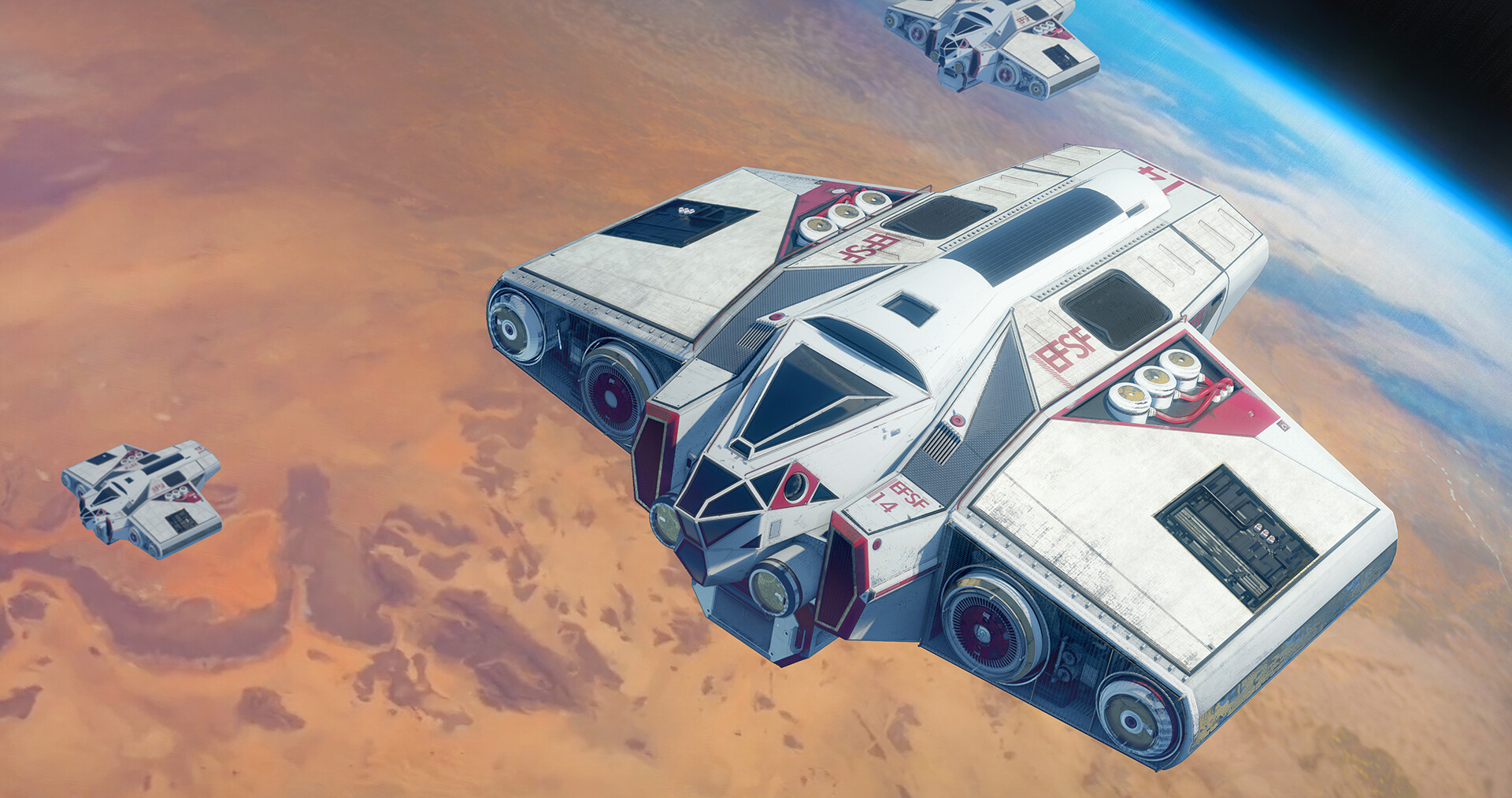 ArtStation - EFSF Cargo Spaceship