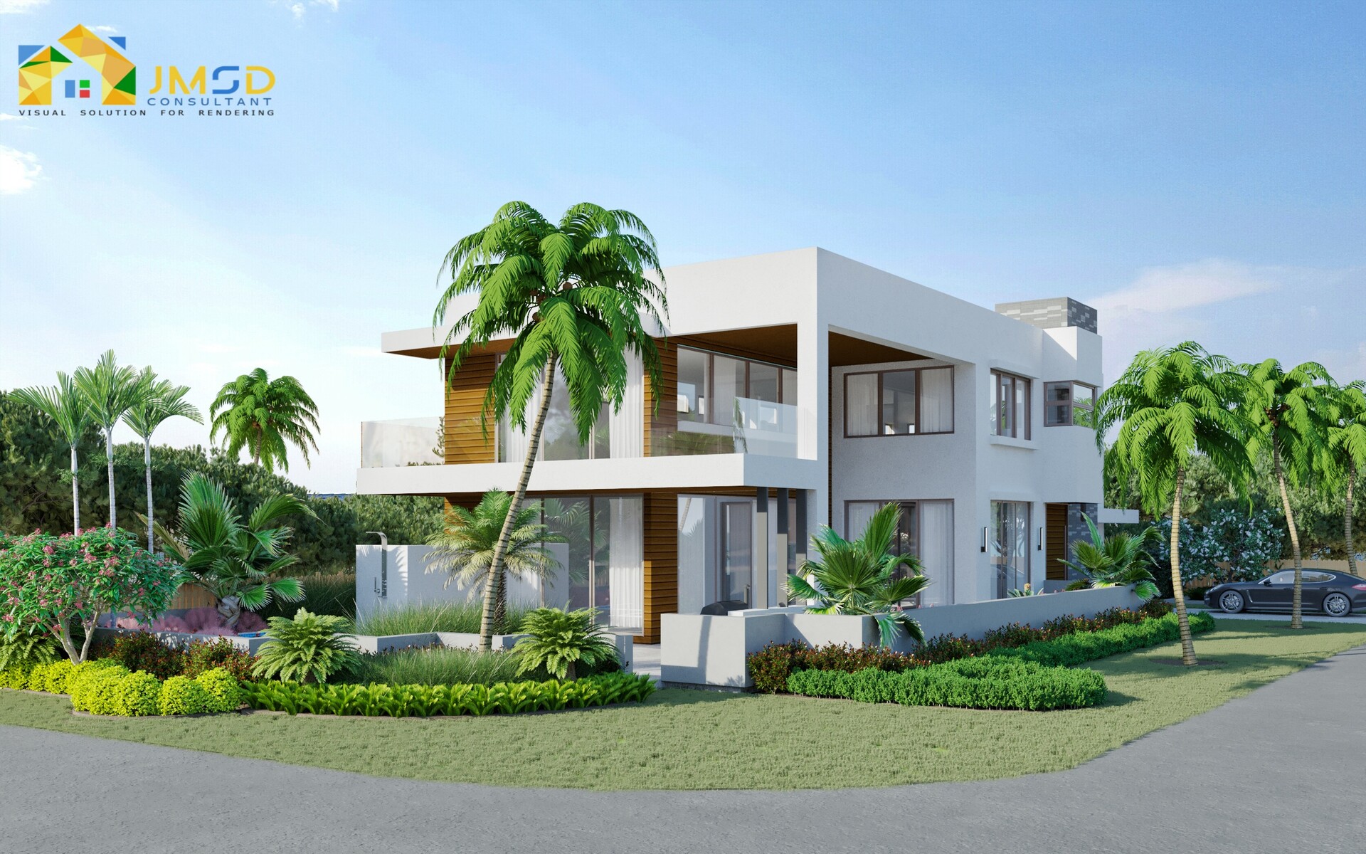 ArtStation - Residential 3D Home Renderings with Landscape Design in ...