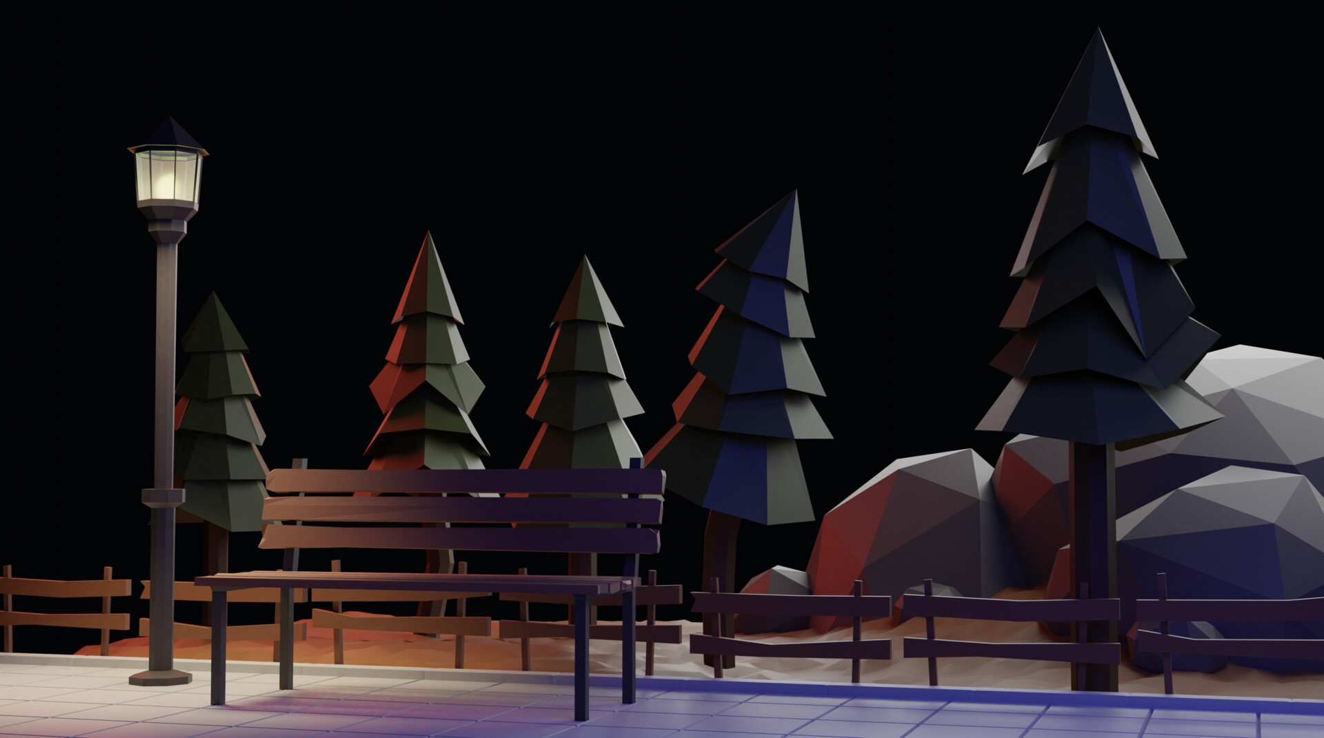 ArtStation - Low Poly Park