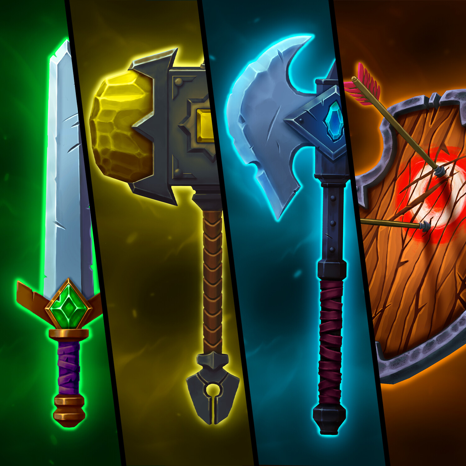 ArtStation - Weapon props