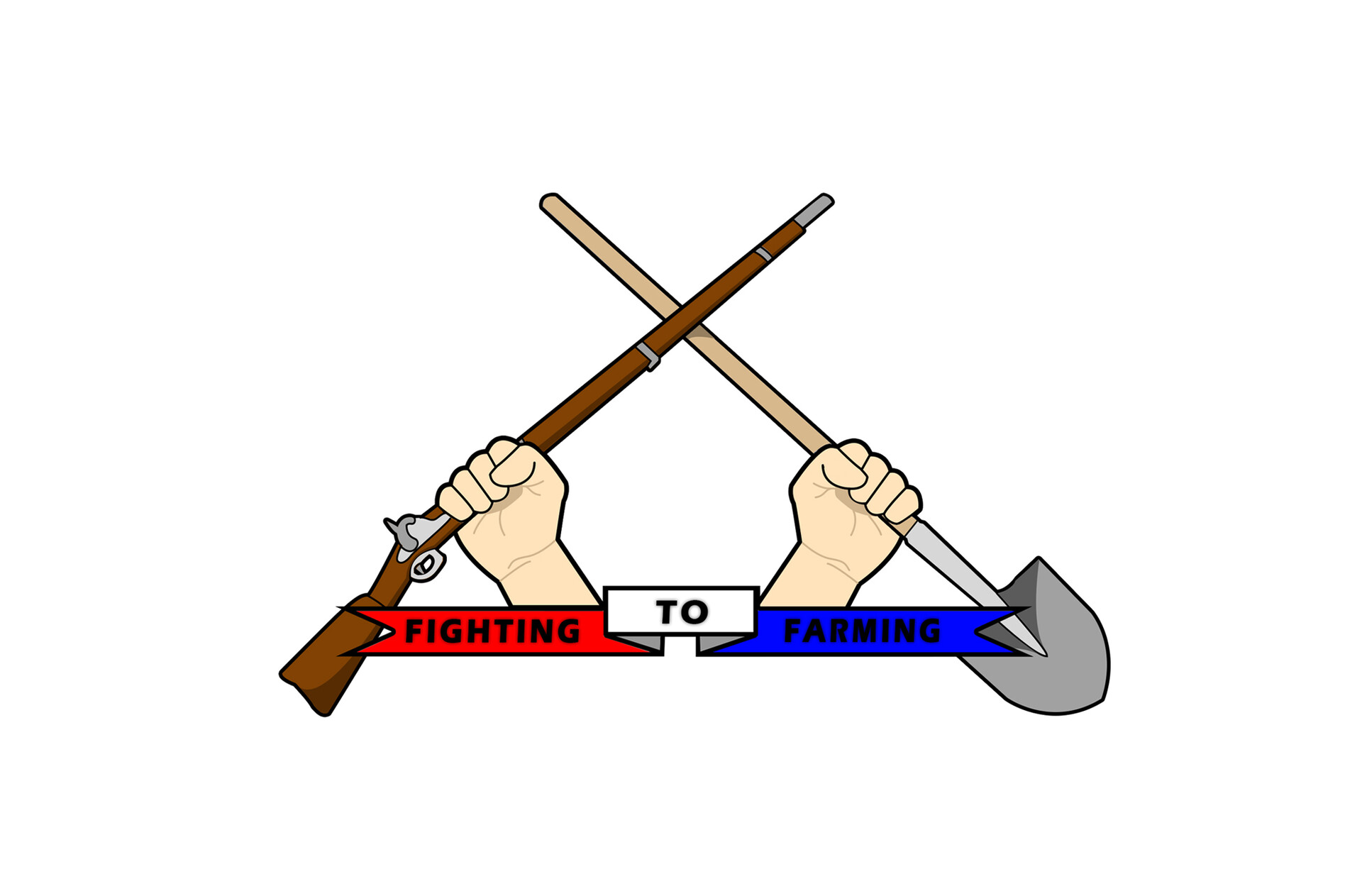 ArtStation - "Fighting to Farming" Logo Concept #2