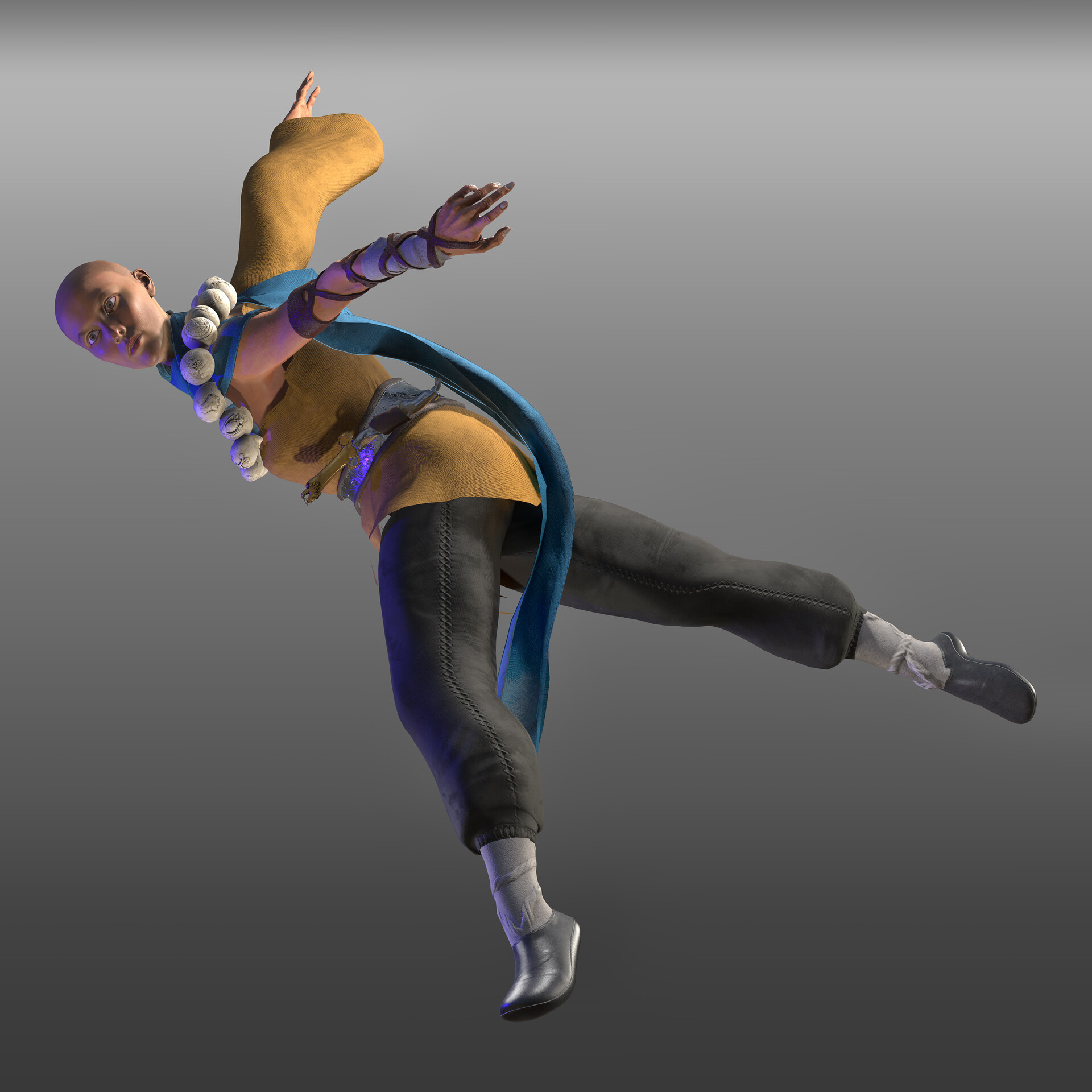 ArtStation - middle aged monk