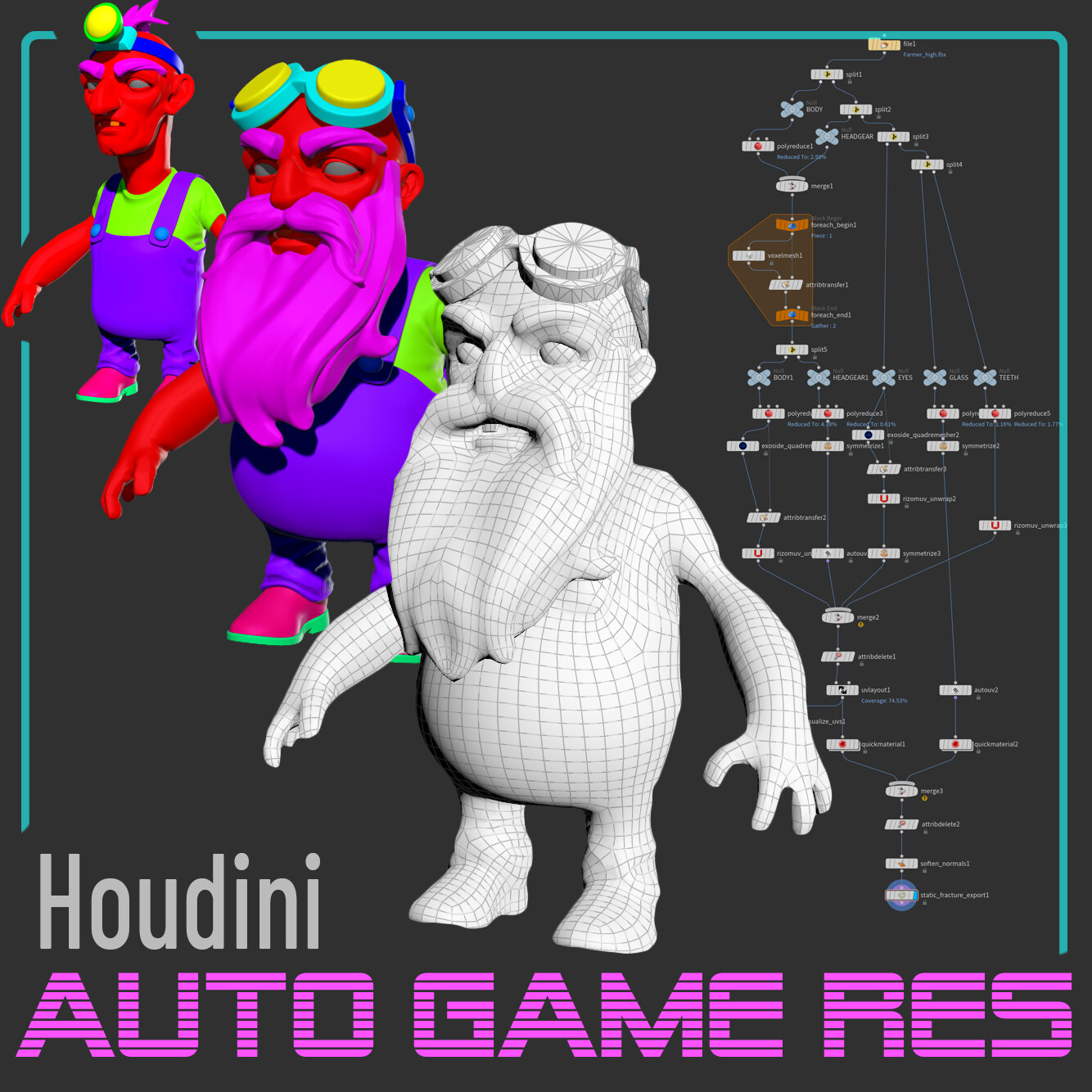 ArtStation - Houdini Auto Game Res