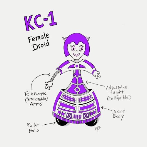 ArtStation - KC-1 Female Droid
