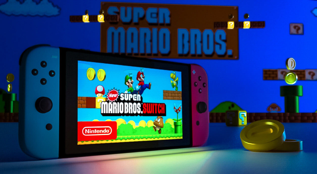 ArtStation - Super Mario Bros Nintendo Switch 3d model.